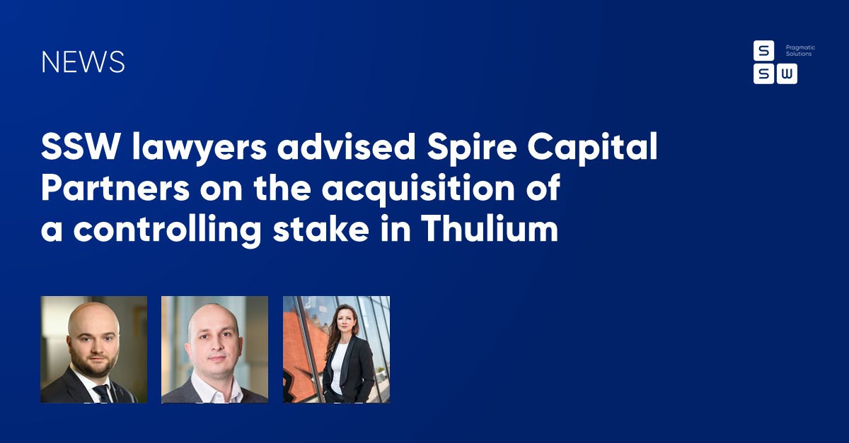 SSW lawyers advised Spire Capital on the acquisition of a controlling ...